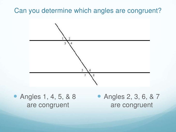 Parallel Lines Angles