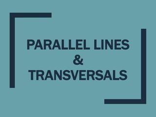 Parallel Lines Cut By a Transversas.pptx | Physics | Science