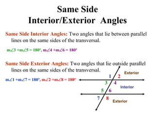 Parallel Lines Cut by a Transversal PPT 1-9-2018.pptx
