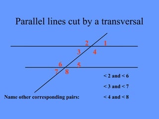 Parallel lines cut_by_a_transversalpptp | PPT