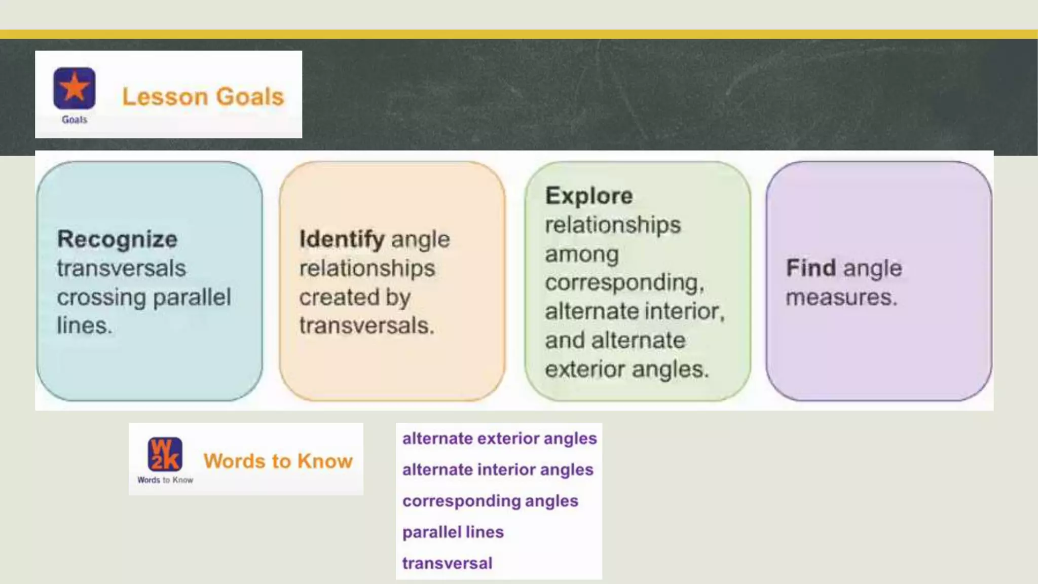 Parallel lines cut by a transversals | PPTX | Educational Assessment ...