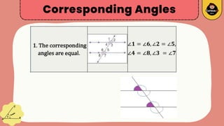 Parallel Lines & Transversal, angles formed by parallel lines and ...