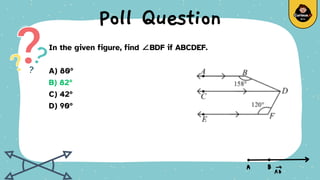 Parallel Lines & Transversal, angles formed by parallel lines and ...