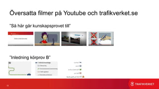Parallellt sem personligt ansvar Anders Cronkvist Lena Lemon Körkort på andra språk webb | PPTX