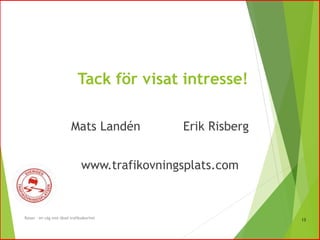 Parallellt sem personligt ansvar Erik Risberg resan | PPT