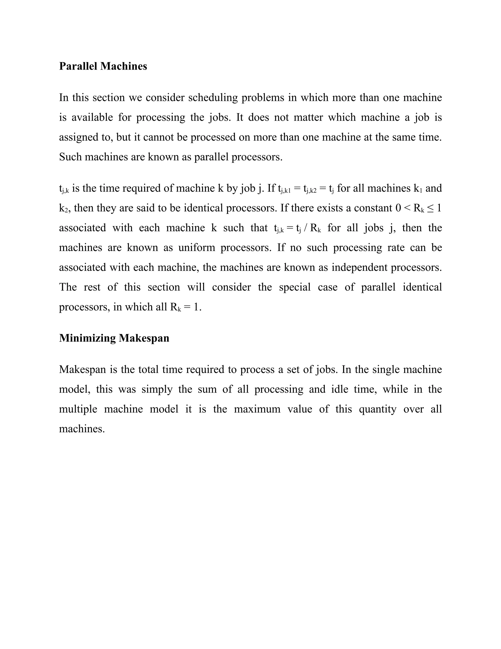 Parallel machines | PDF