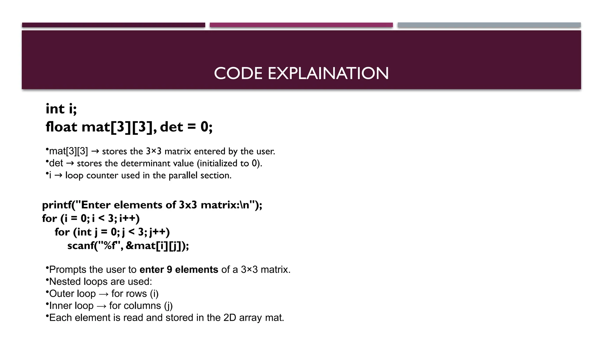 Parallel MATRIX Determinant Calculation Using OpenMP.pptx
