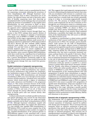 Parallel mechanisms of epigenetic reprogramming in the germline | PDF