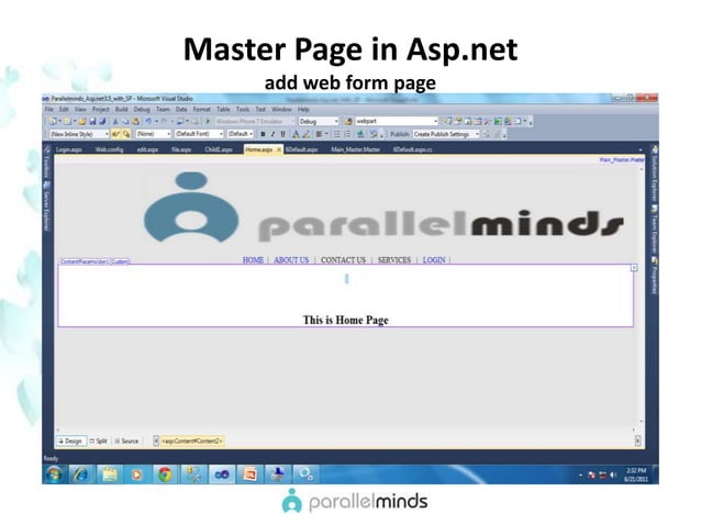 Master Pages In Asp.net