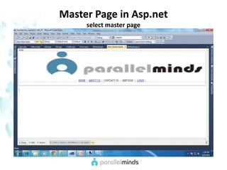 Master Pages In Asp.net