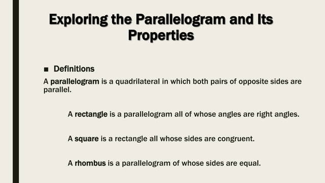 Parallelogram | PPTX | Physics | Science