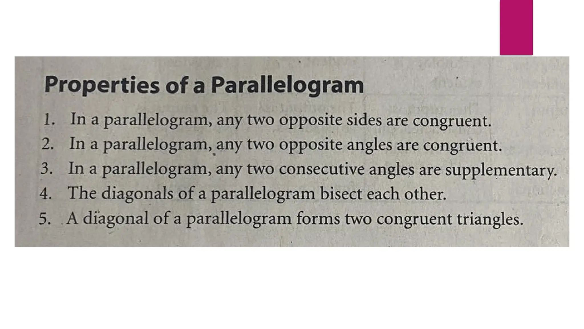 PROPERTIES OF PARALLELOGRAM, SOLVING PARALLELOGRAM | PPTX