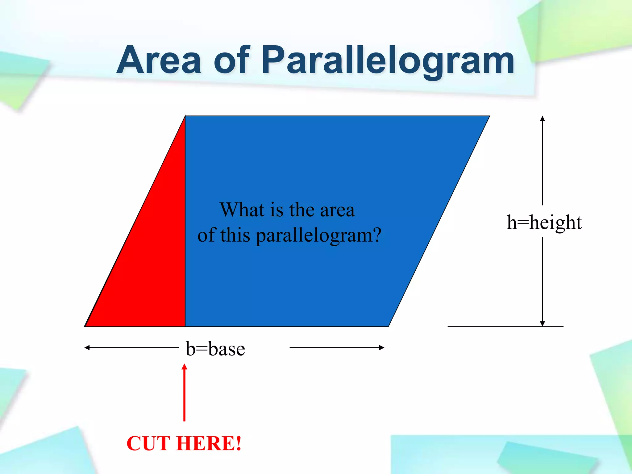 Parallelogram area 160501200036 | PPT