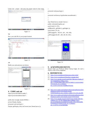 Parallelogram by using j2 me j2me.shahid | DOCX | Programming Languages | Computing