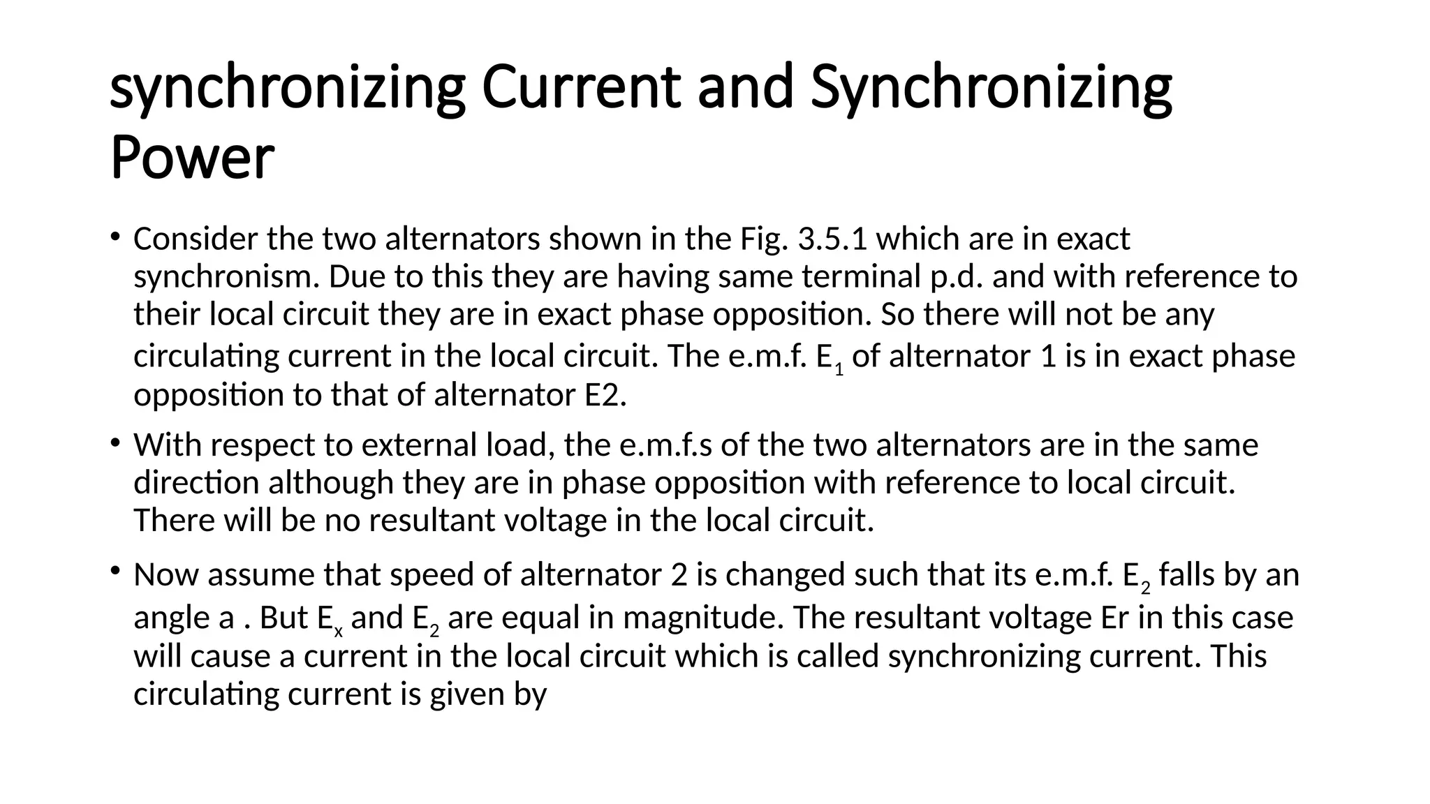 parallel operation of alternator.pptx of pokhara university | PPTX