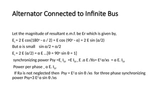 parallel operation of alternator.pptx of pokhara university | PPTX