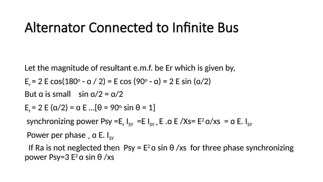 parallel operation of alternator.pptx of pokhara university | PPTX