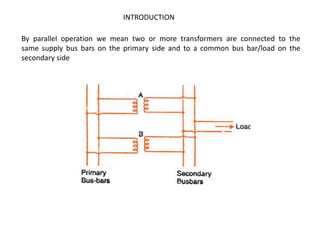 Parallel Operation of a Single Phase Transformer | PPTX