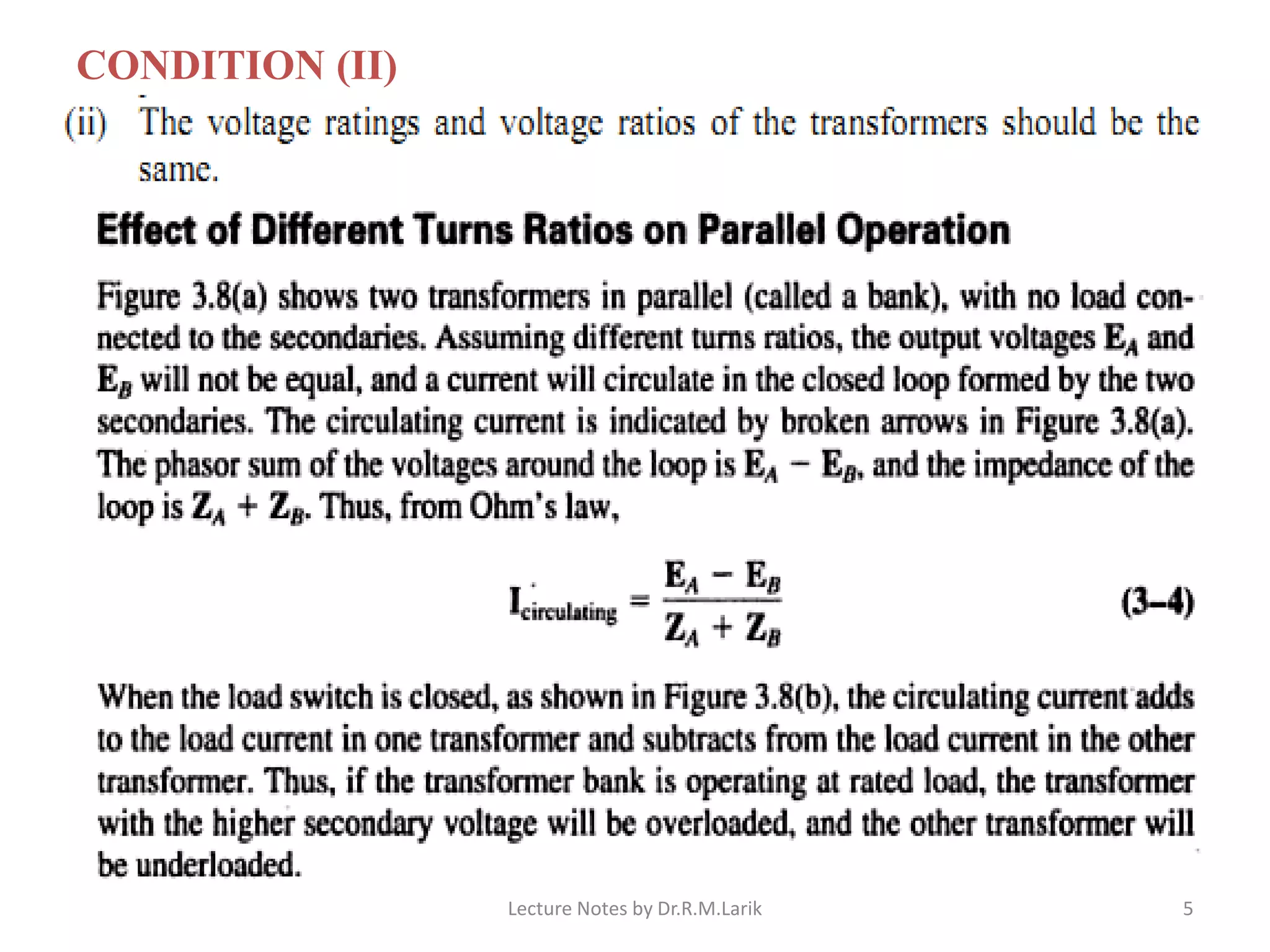 Parallel Operation Of Transformers Pdf Computer Networking Computing