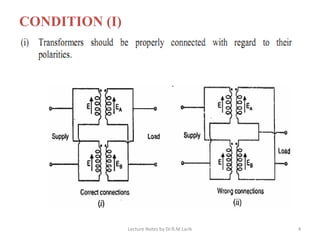 Parallel operation of transformers | PDF