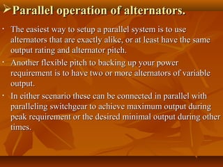 Parallel Operation on Alternators. | PPT