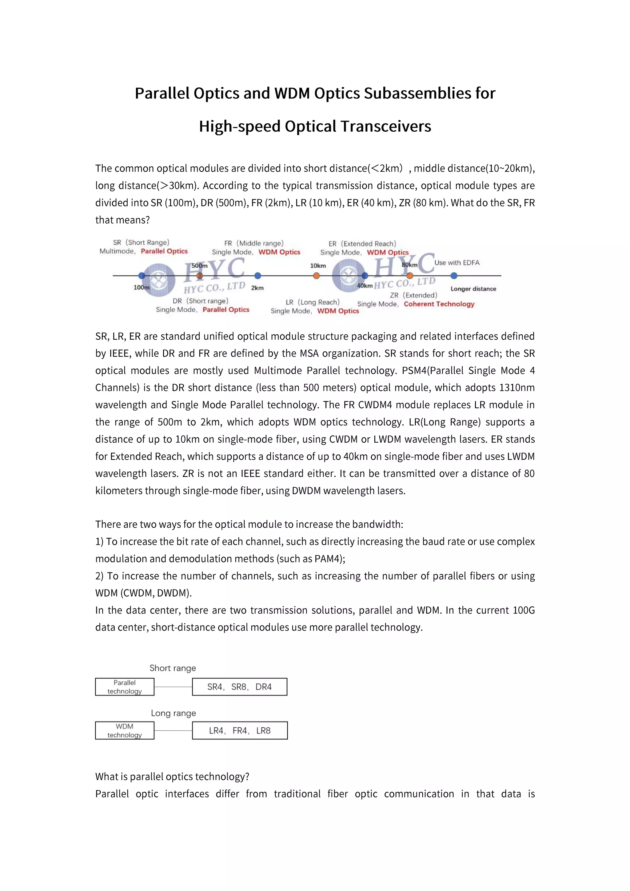 Parallel Optics and WDM Optics Subassemblies for High-speed Optical Transceivers.pdf