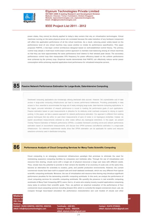 IEEE Final Year Projects 2011-2012 :: Elysium Technologies Pvt Ltd ...