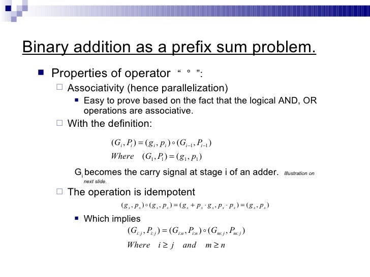 Parallel Prefix Adders Presentation