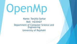 Parallel processing -open mp | PPT