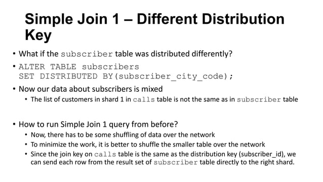 Introduction To Parallel Processing Algorithms In Shared Nothing