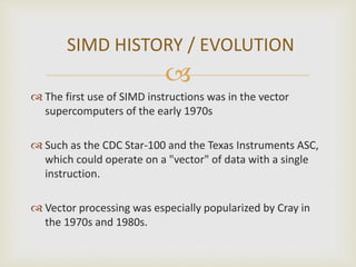 Parallel processing (simd and mimd) | PPTX