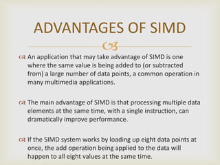 Parallel processing (simd and mimd) | PPTX