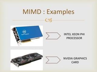 Parallel processing (simd and mimd) | PPTX