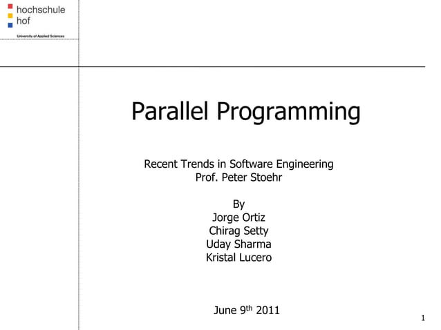 Parallel Programming | PPTX | Programming Languages | Computing