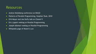 Parallel programming: how new language features help | PPT