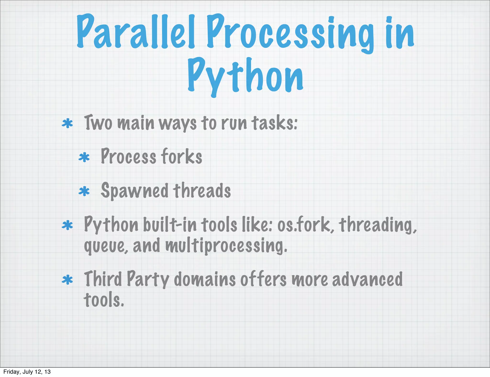 Parallel programming using python | PPT | Free Download Parallel programming using python | PPT | Free Download