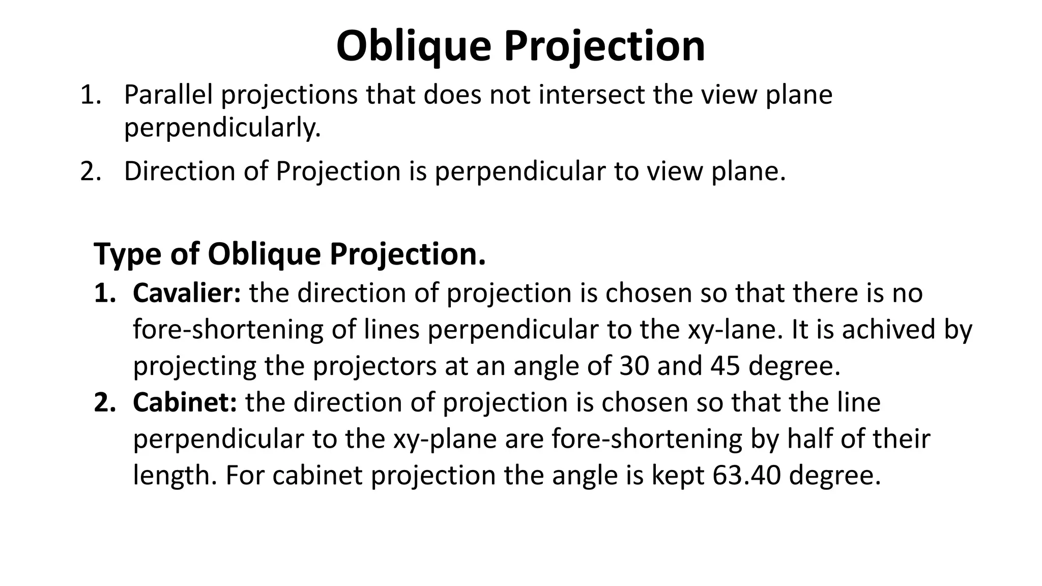 Parallel projection | PPTX