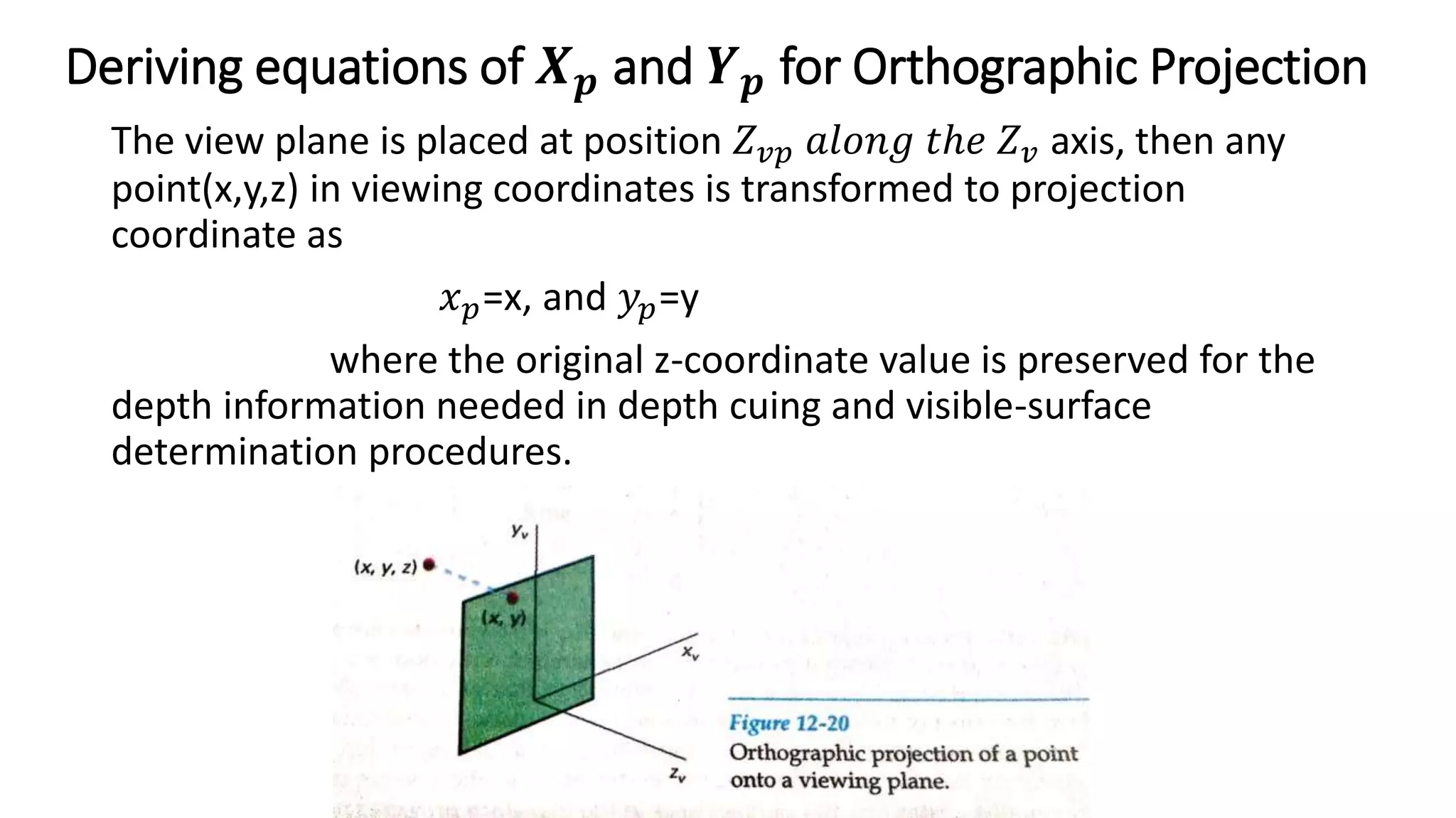 Parallel Projection Pptx 3 D Graphics Computer Software And Applications