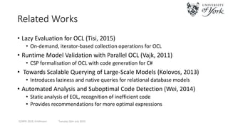 Towards Parallel and Lazy Model Queries | PPT