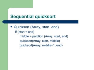 Parallel quicksort cz. 1 | PDF | Computing | Technology & Computing