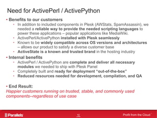 Improving Customer Experience Using ActivePerl and ActivePython | PPT