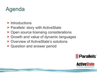 Improving Customer Experience Using ActivePerl and ActivePython | PPT