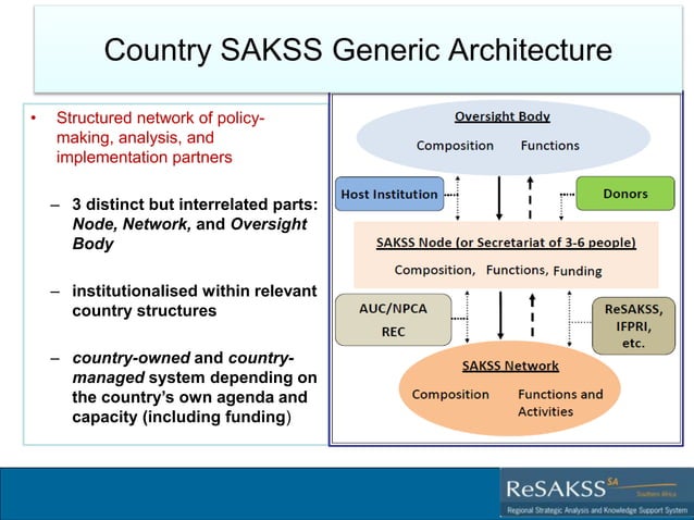 Setting up SAKSS Governance Structure and Analytical Network in ...