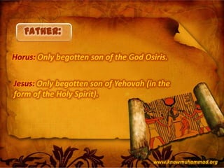 Parallels between jesus and horus | PPSX