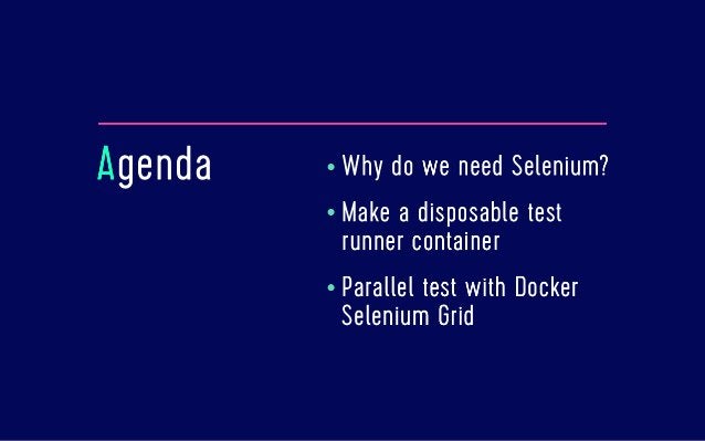 Parallel Selenium Test With Docker | PPT