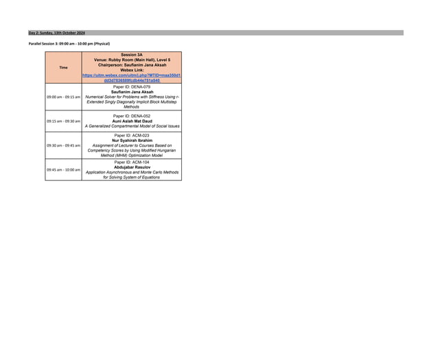 Parallel Session ScheduleParallel Session ScheduleParallel Session Schedule.pdf | Free Download
