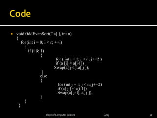 Parallel sorting | PPT