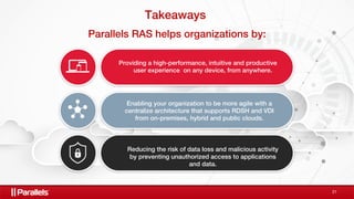 Parallels RAS - Apps Delivery & VDI Solution | PDF