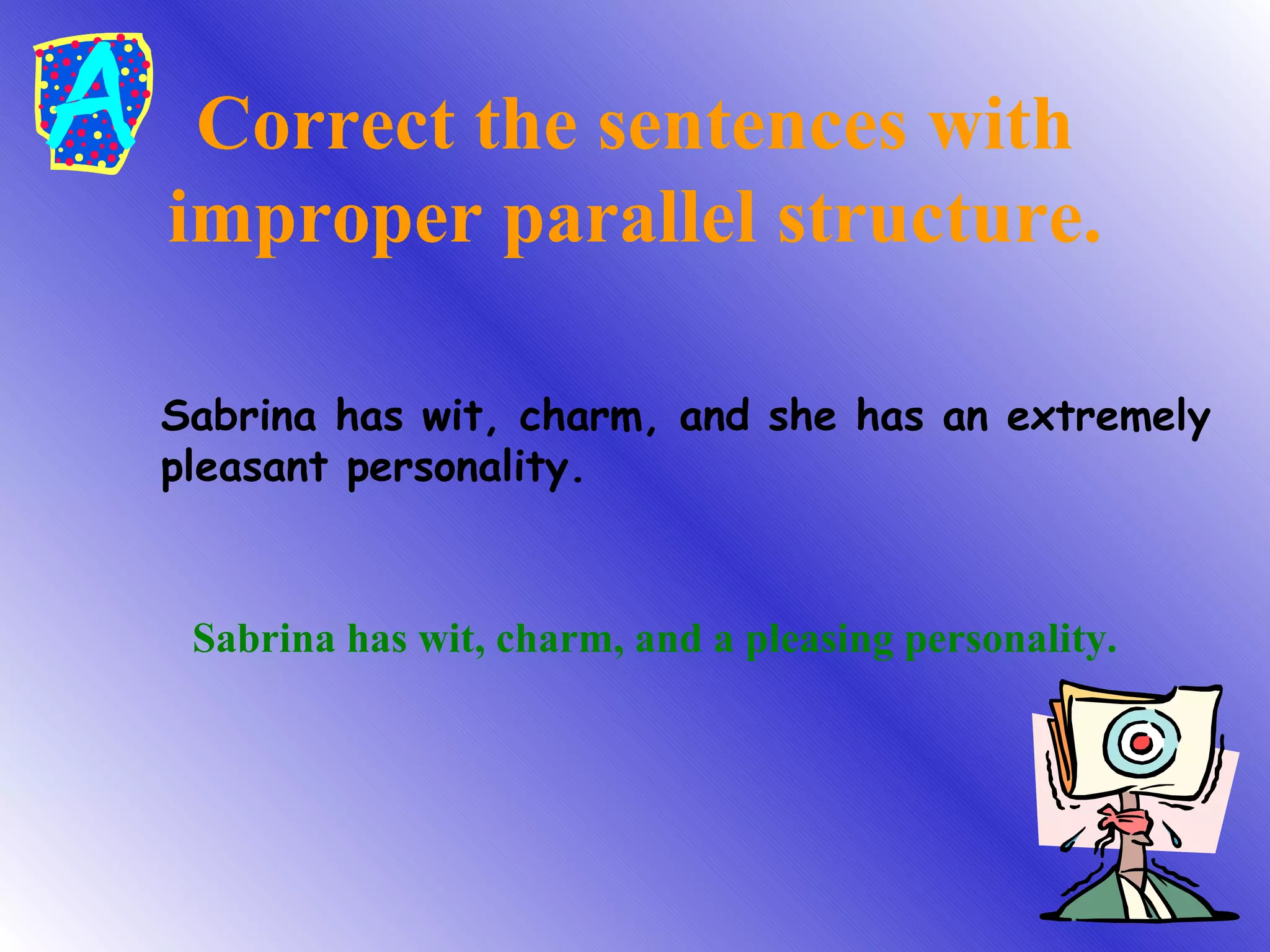 Parallel structure | PPT | Programming Languages | Computing