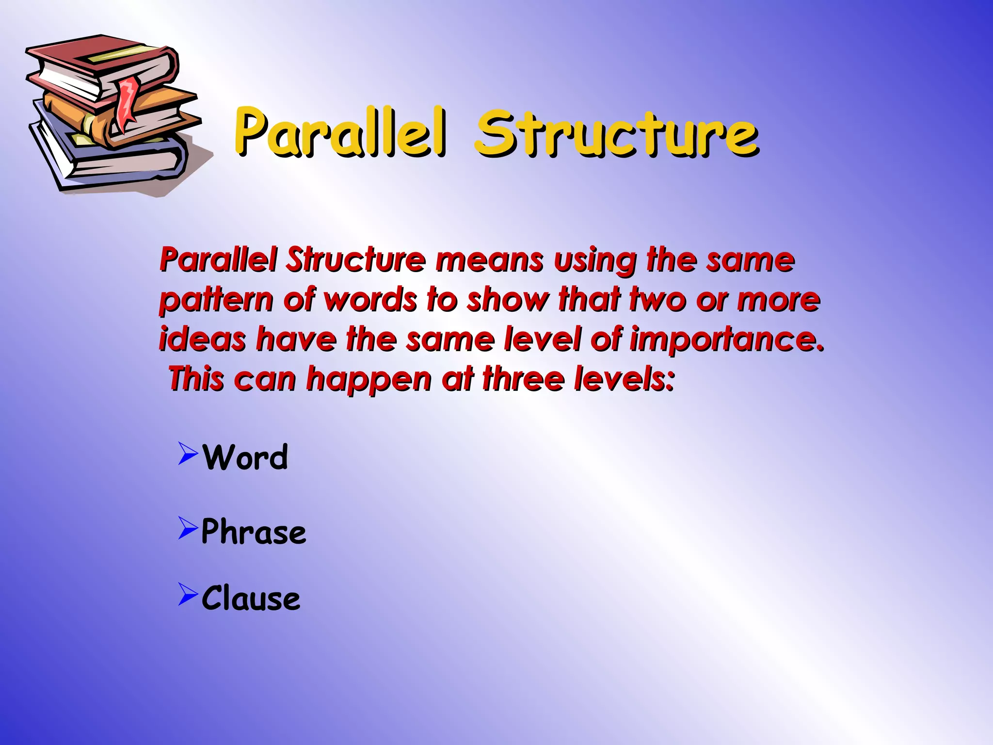 Parallel structure | PPT